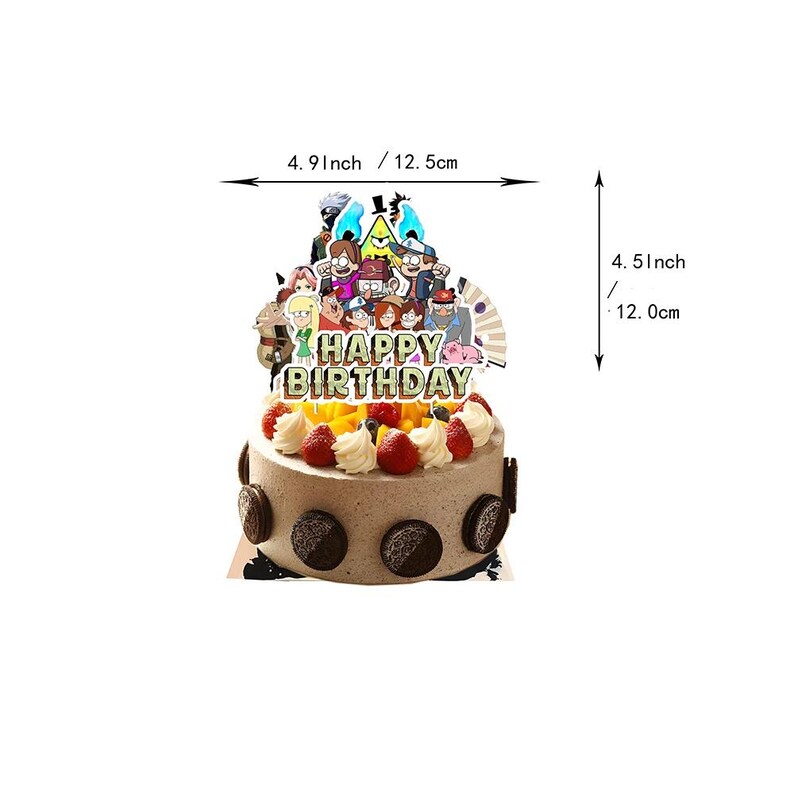 Gravity Falls Birthday Party Decorations: Balloon Banner, Cake Topper ...