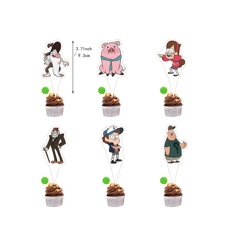 Gravity Falls Birthday Party Decorations: Balloon Banner, Cake Topper ...