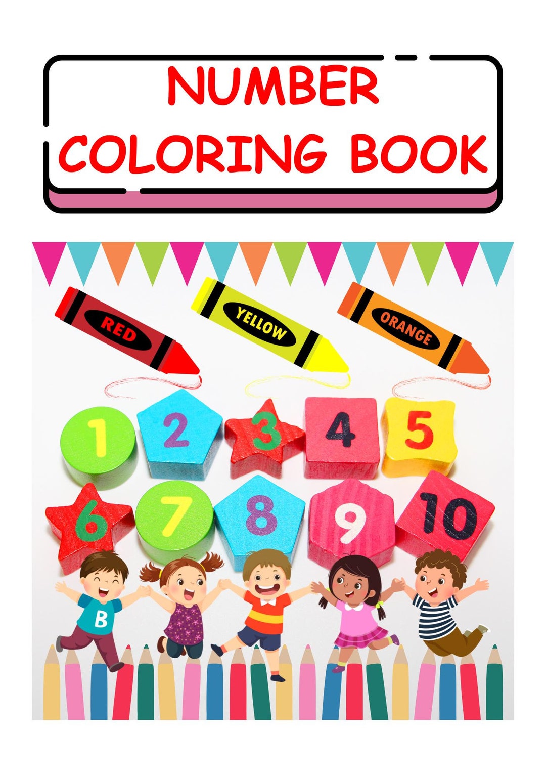 1-10 Numbers Coloring Book - Etsy