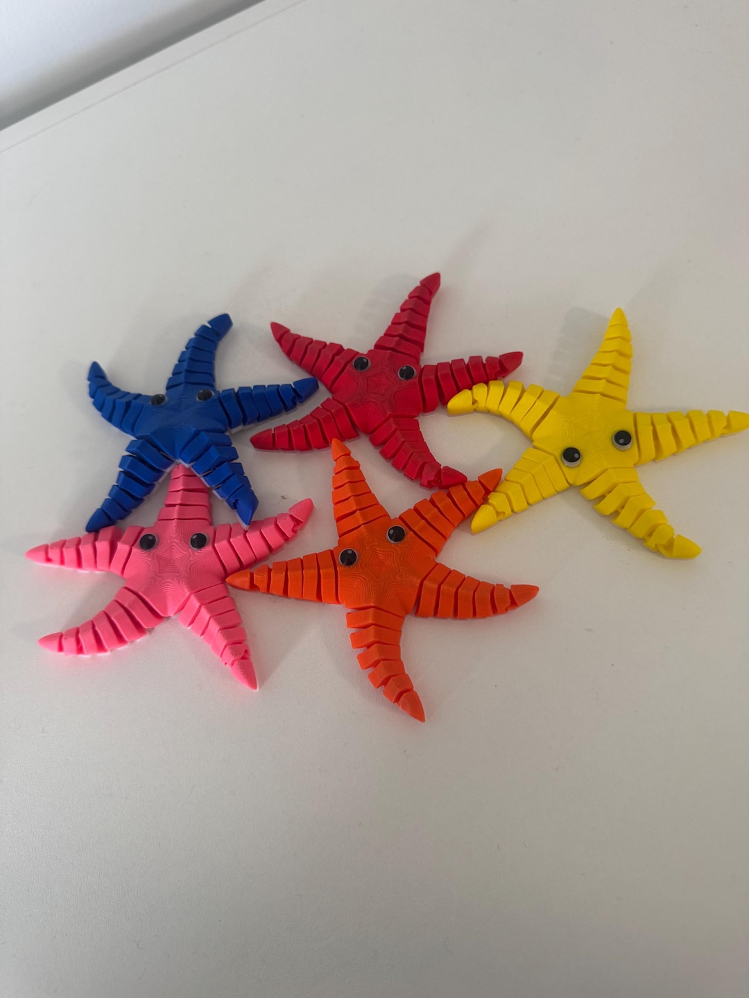 Articulated Starfish Fidget Toy – 3D Printed Ocean Animal, Flexible ...