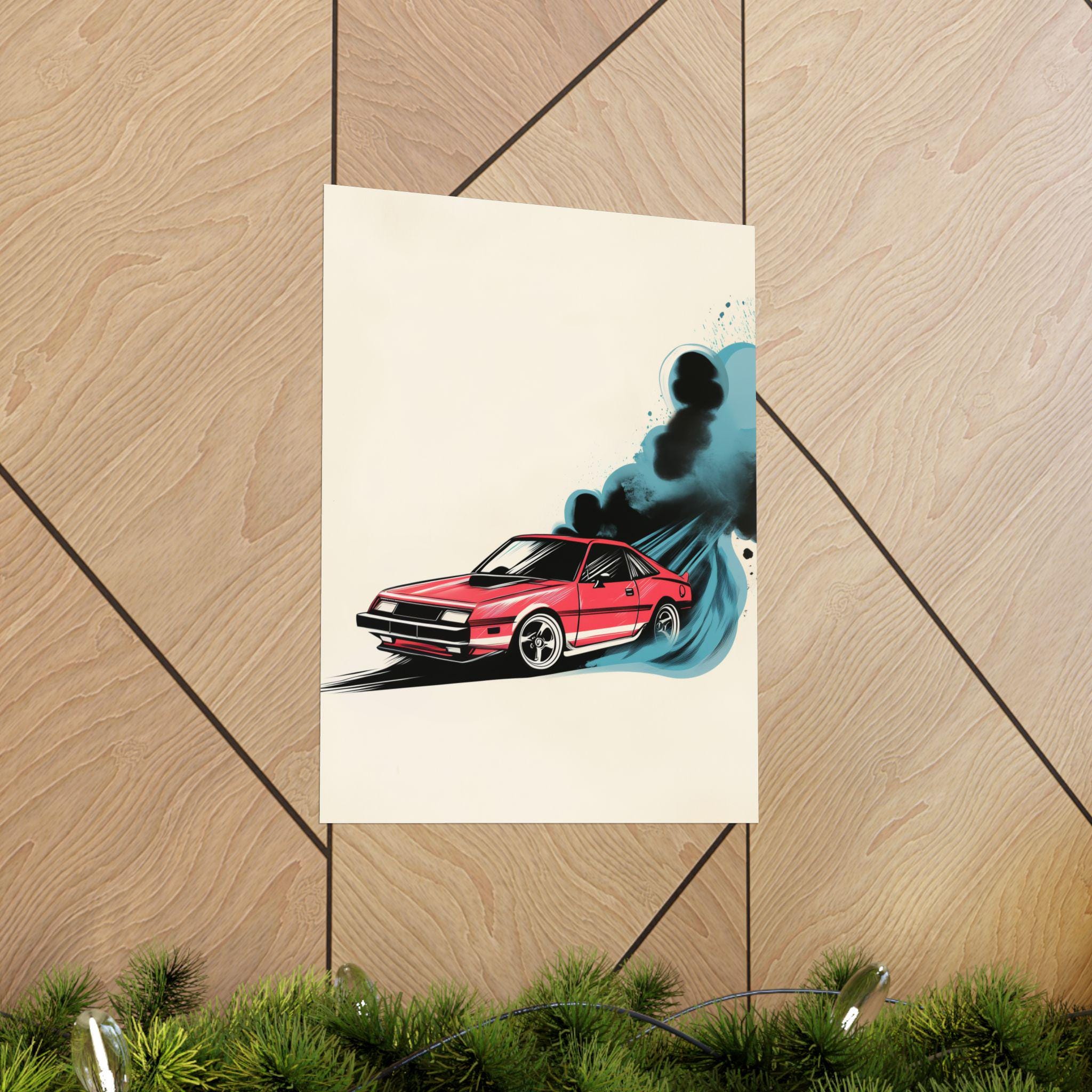 Toyota Corolla AE86 Print Poster | JDM Car | Vintage | Retro Wall Art ...