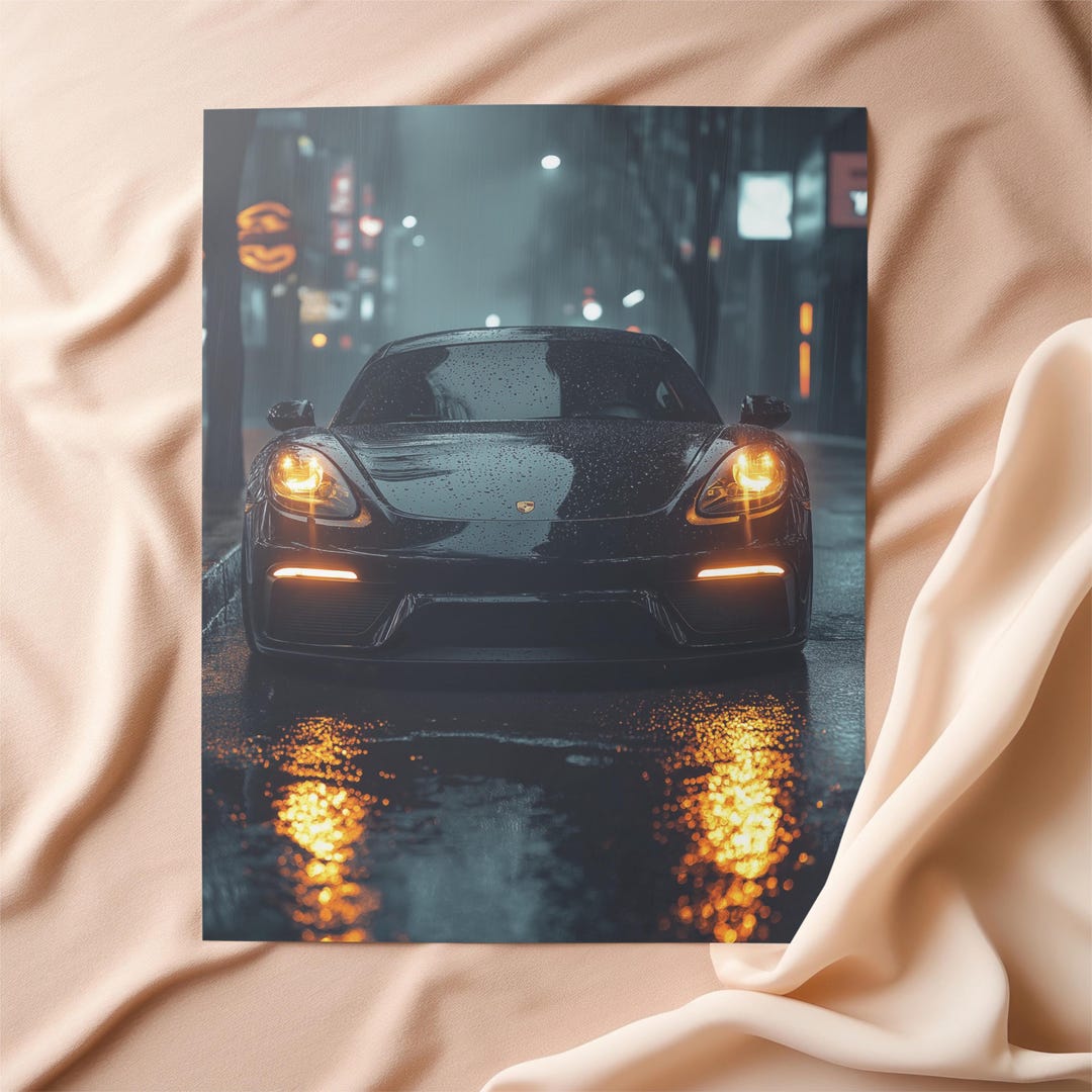 Porsche 718 Cayman Poster, Porsche 718 Cayman Super Car Posters ...