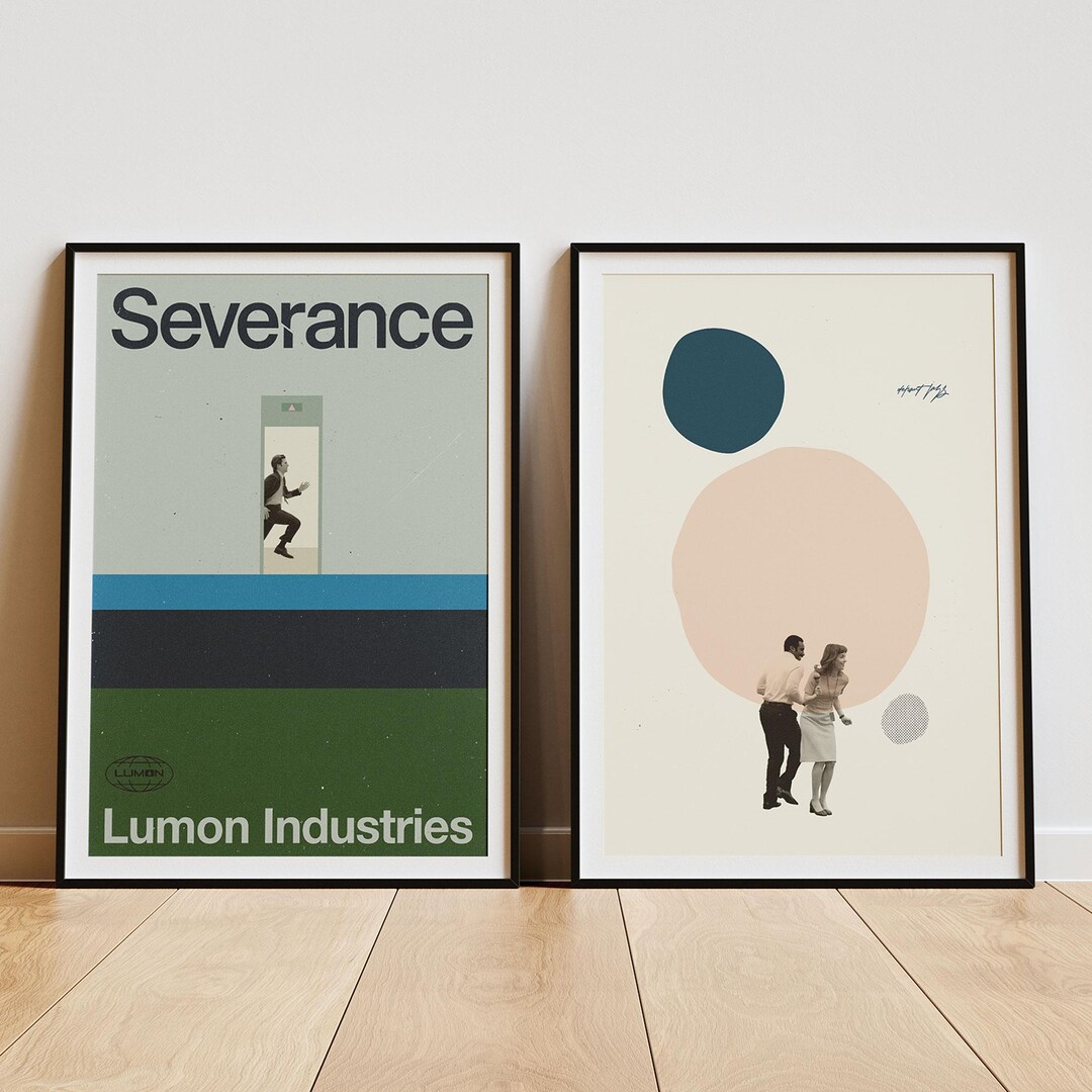 Severance Digital Art Print Set: 2 Mid-century Modern TV Show Posters ...