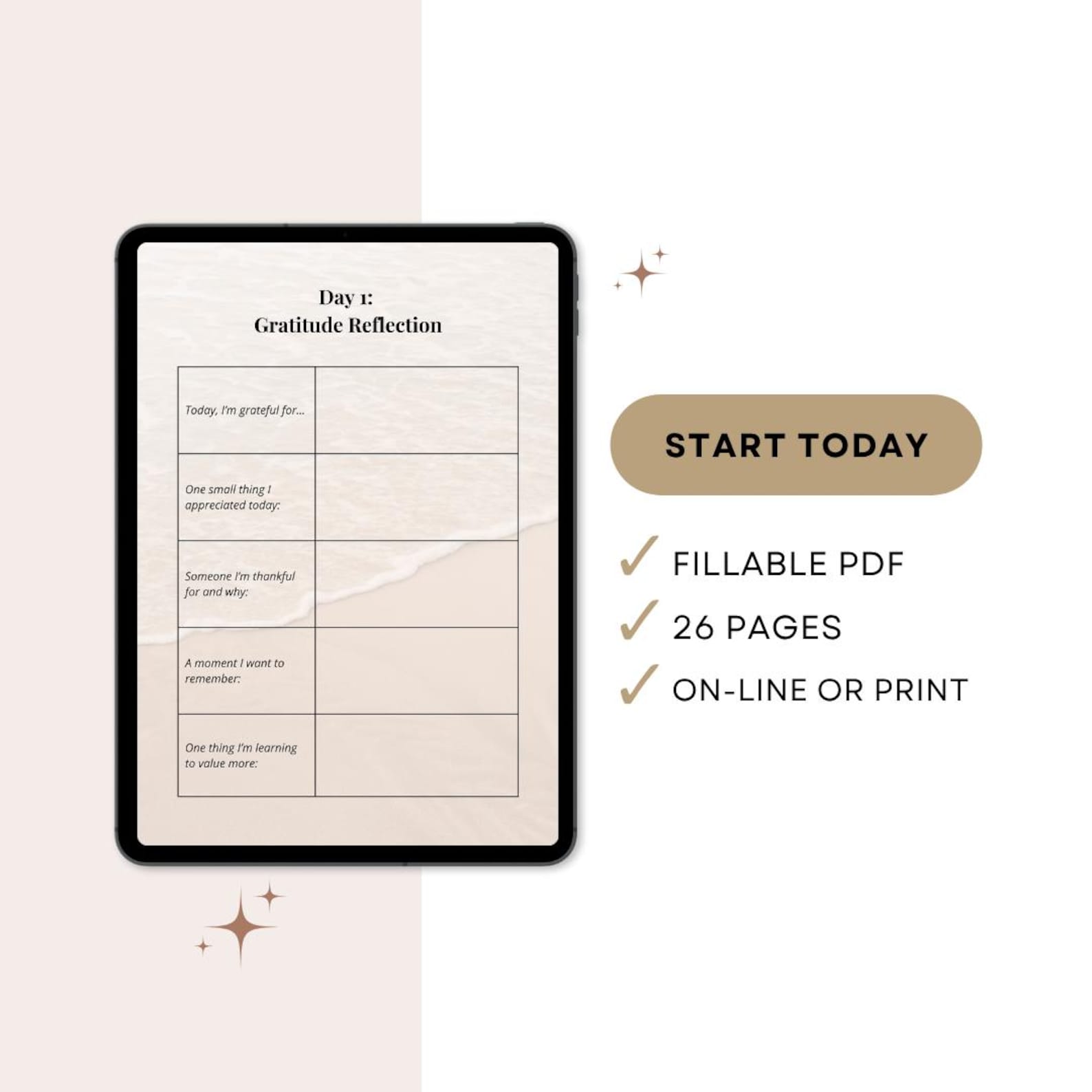 21-day Gratitude Journal: Daily Reflection & Self-care (printable PDF ...