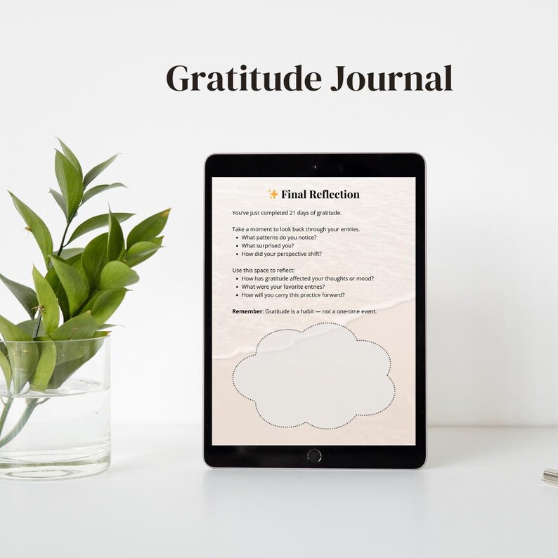 21-day Gratitude Journal: Daily Reflection & Self-care (printable PDF ...