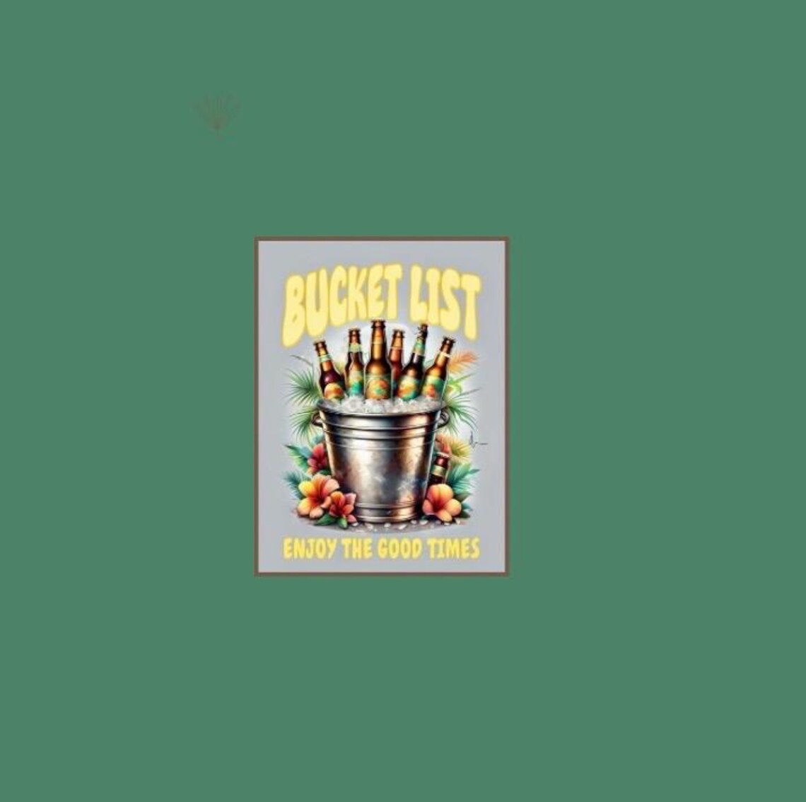 Bucket List Ice Beer Bucket, Bucket List Sublimation, Beer Art, Funny ...
