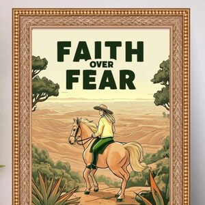 Faith Over Fear Wall Art, Printable Faith Png Svg, Family Wall Decor ...