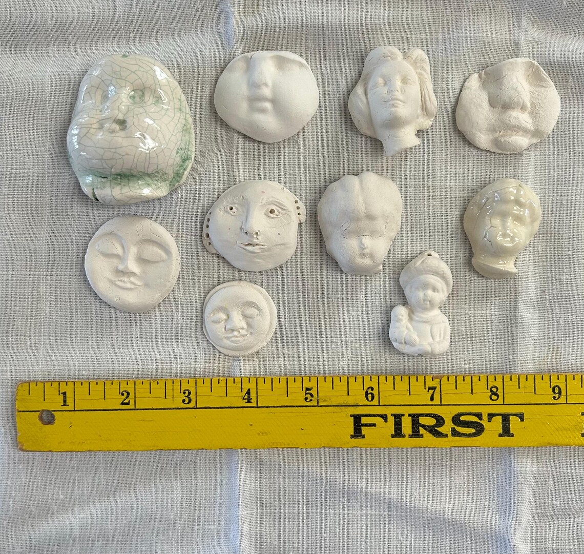 Shards/faces Ceramic Handmade 10 Pieces - Etsy