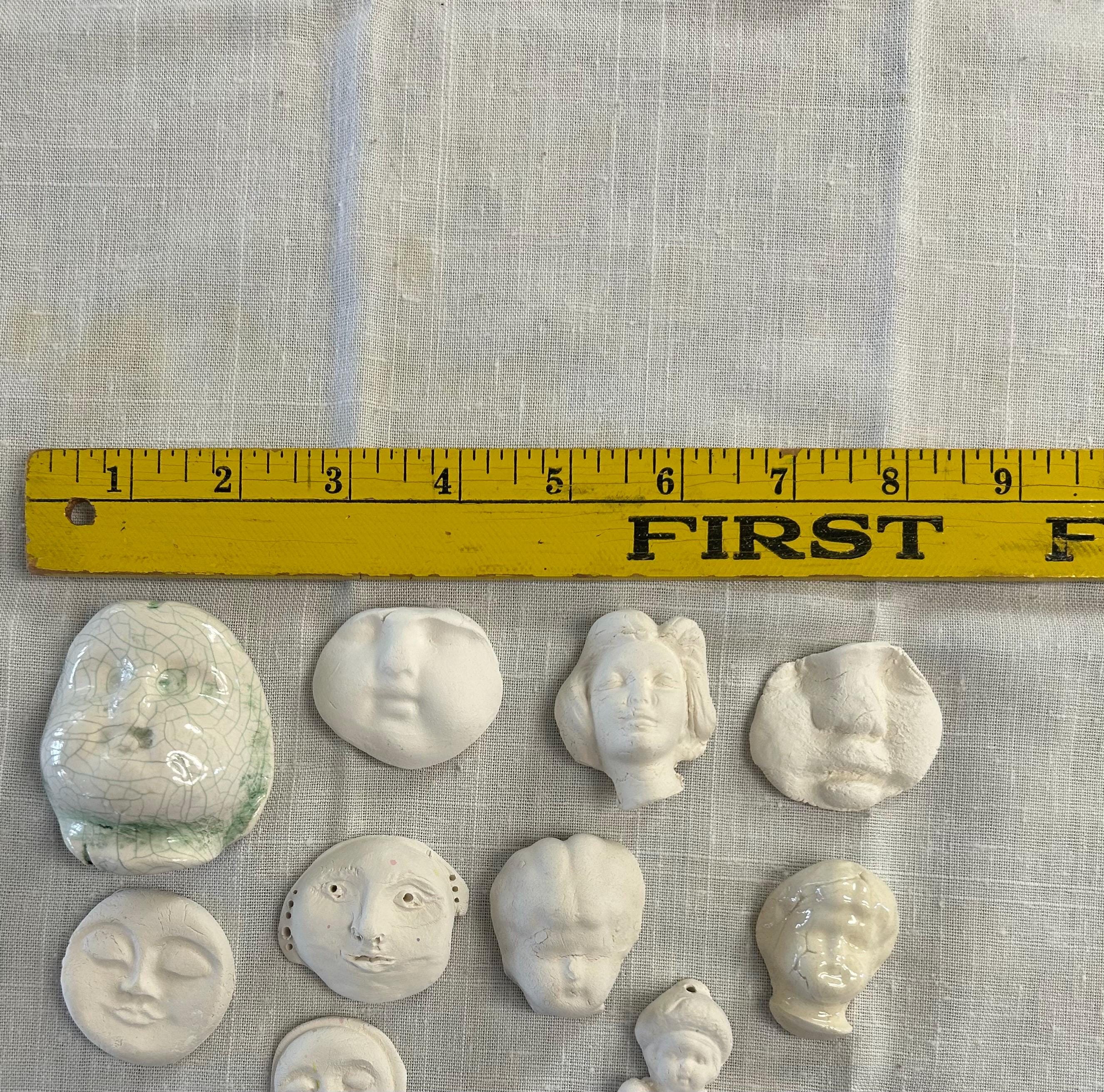 Shards/faces Ceramic Handmade 10 Pieces - Etsy