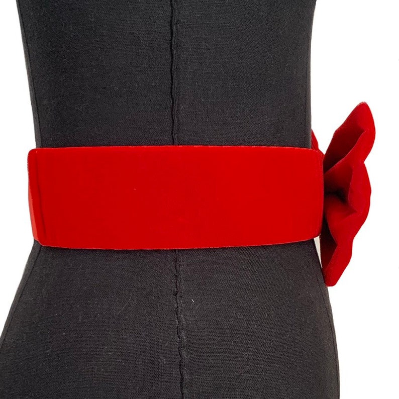 Big Velvet Bow Belt 2 Colors Bow Belt Evening Belt - Etsy