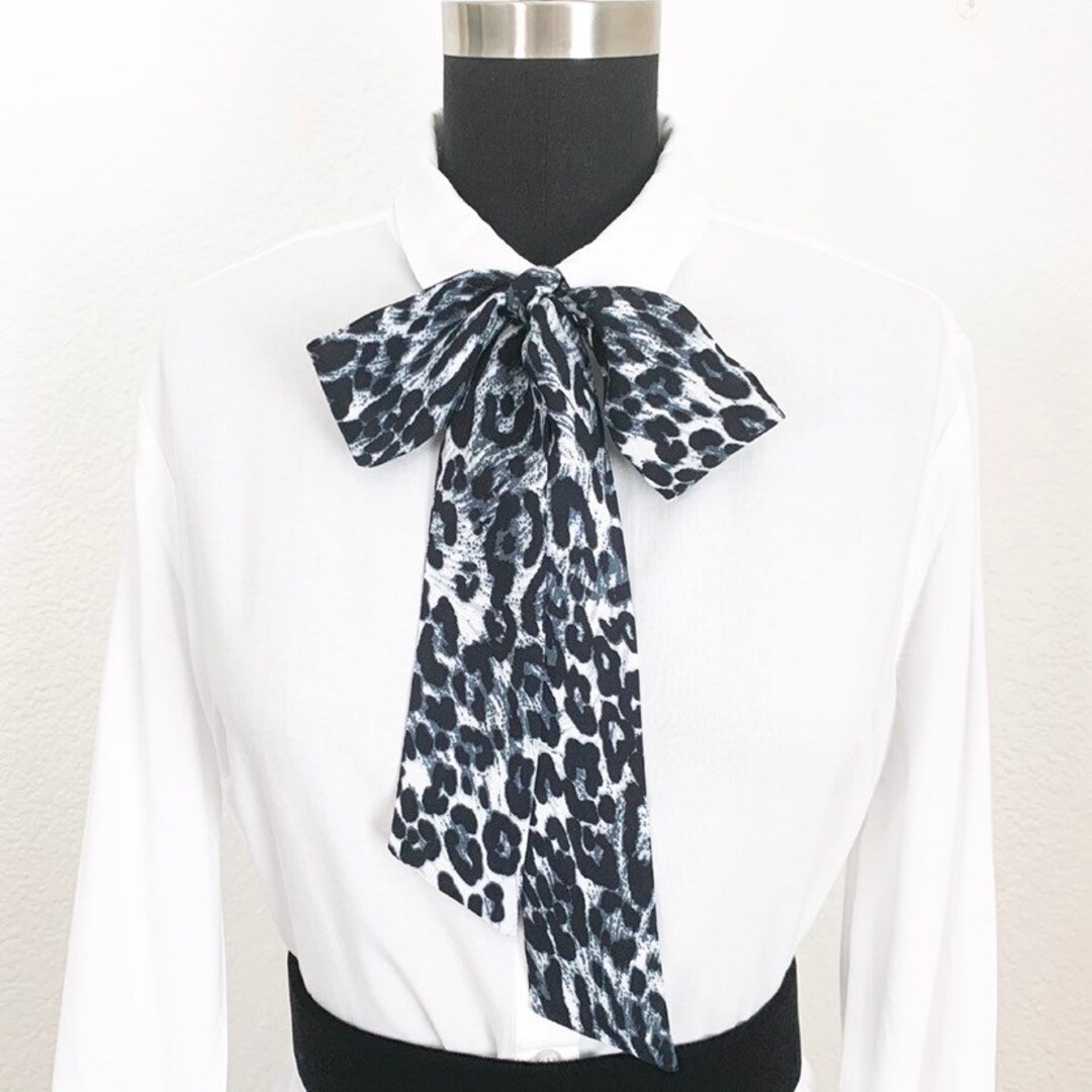 Animal Print Bow Scarves | 2 Styles | Bow Scarf | Head Scarf | Neck ...