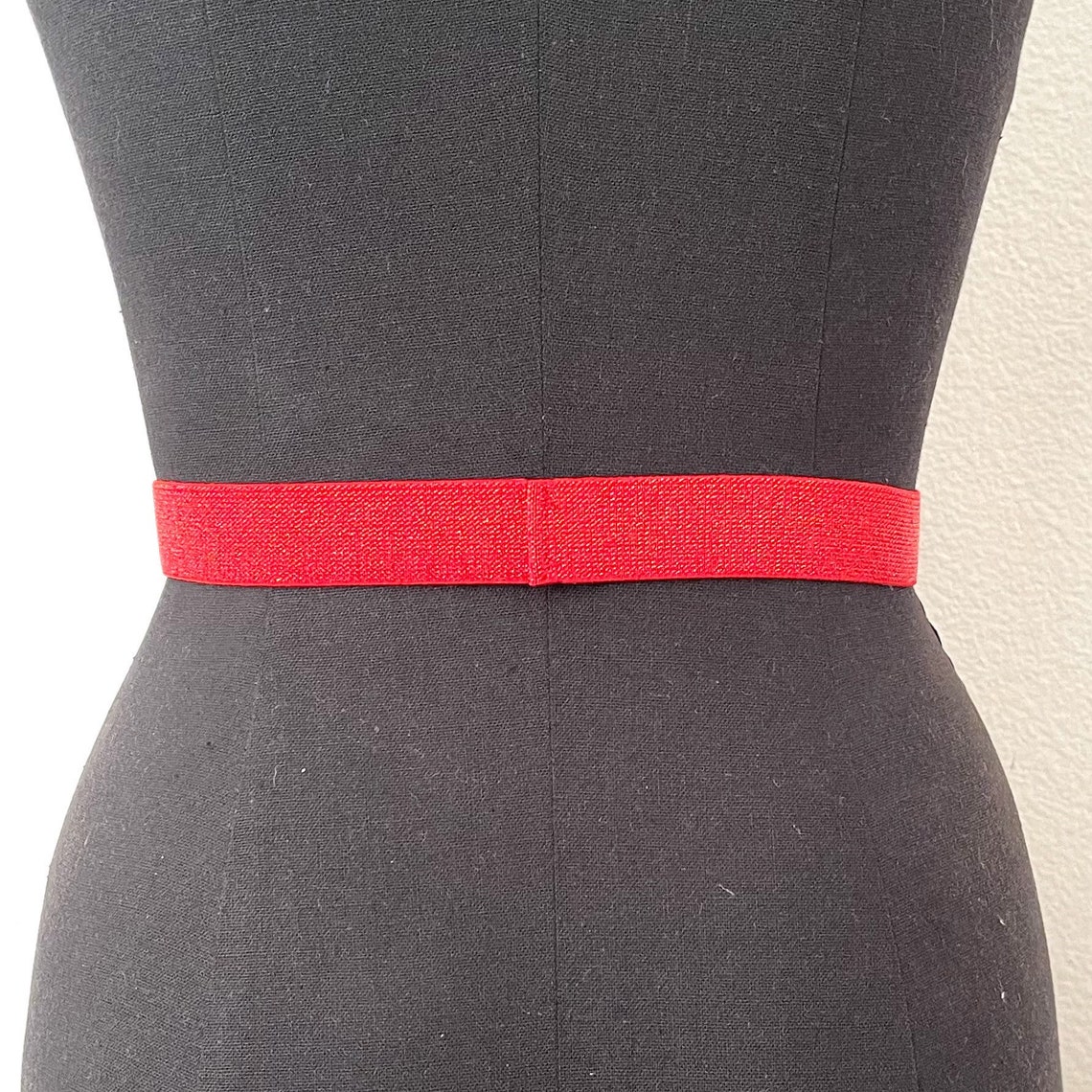 Sparkling Red Bow Belt | Elastic Belt | 1” Belt - Etsy