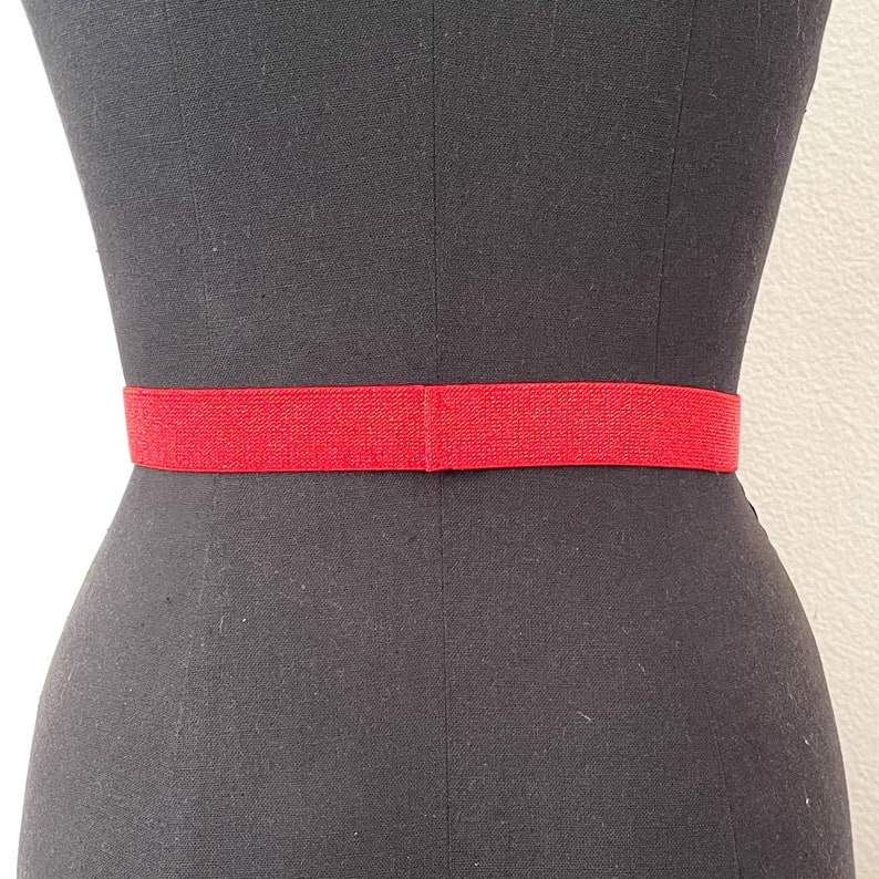 Sparkling Red Bow Belt Elastic Belt 1 Belt - Etsy