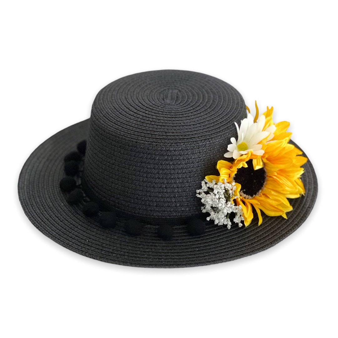 Sunflowers Panama Hat One of A Kind Summer Hat Garden Hat Gifts for Her ...