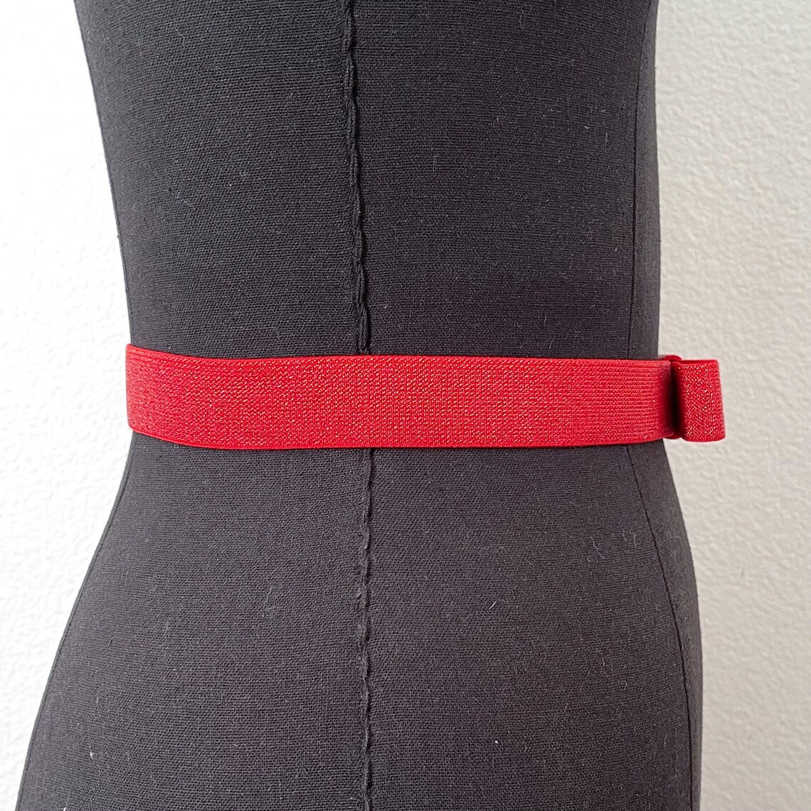 Sparkling Red Bow Belt | Elastic Belt | 1” Belt - Etsy