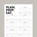 Weekly Meal Planner Download: Plan. Prep. Eat. Repeat. - Etsy