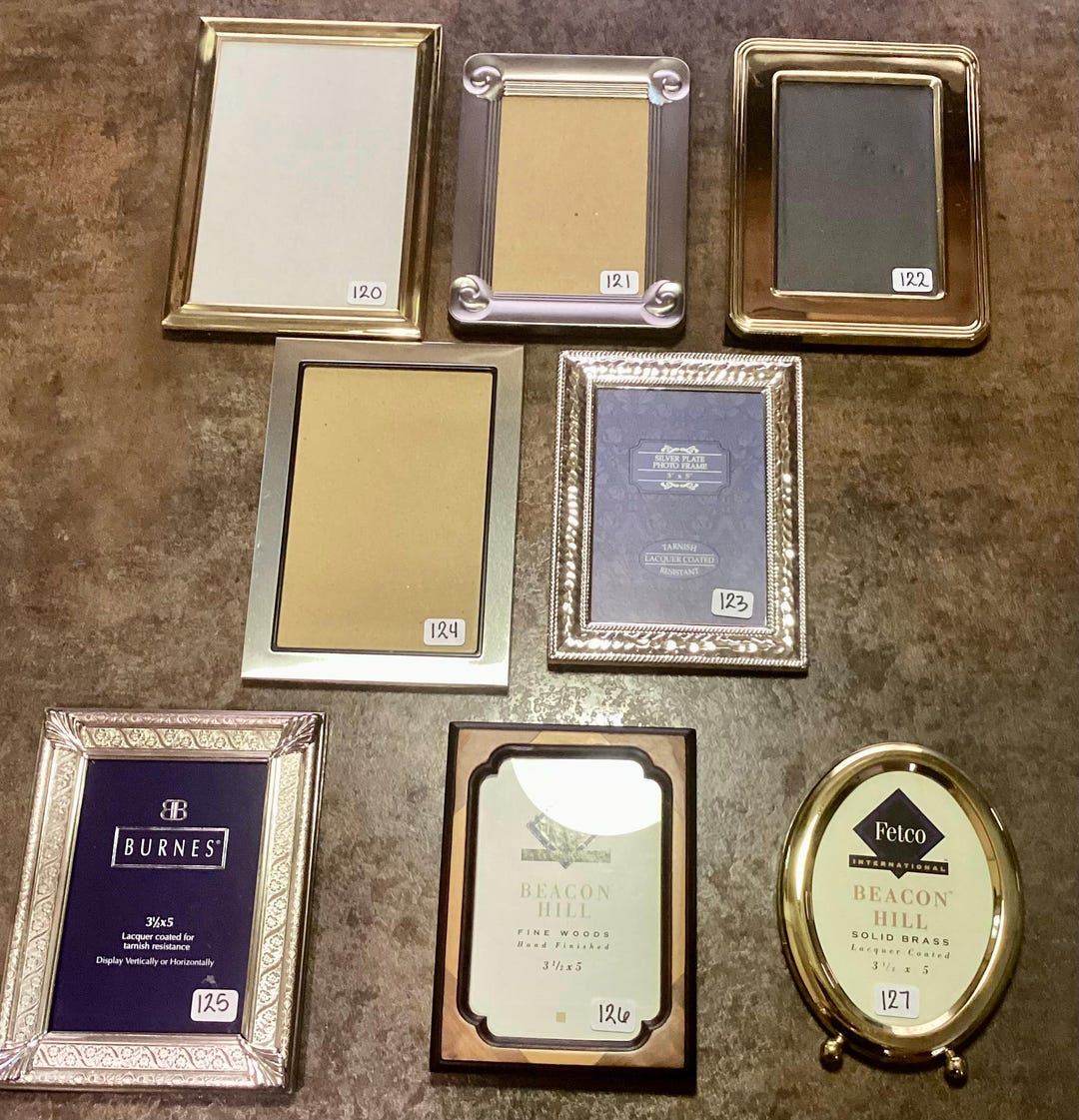 Vintage MCM Gold Filigree Picture Frame Hollywood Regency, Solid Brass ...