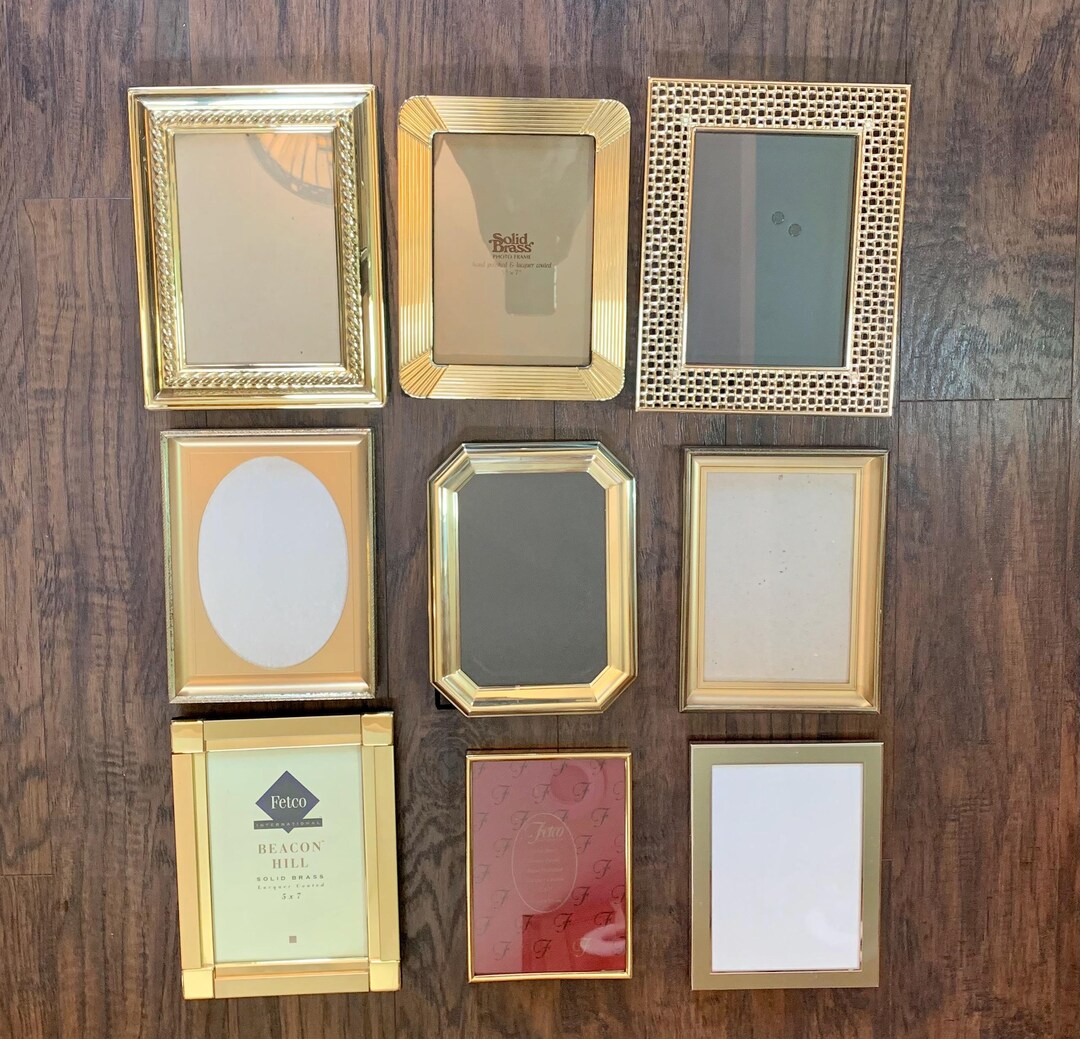 Vintage MCM Gold Filigree Picture Frame 5x7 Hollywood Regency, Solid ...