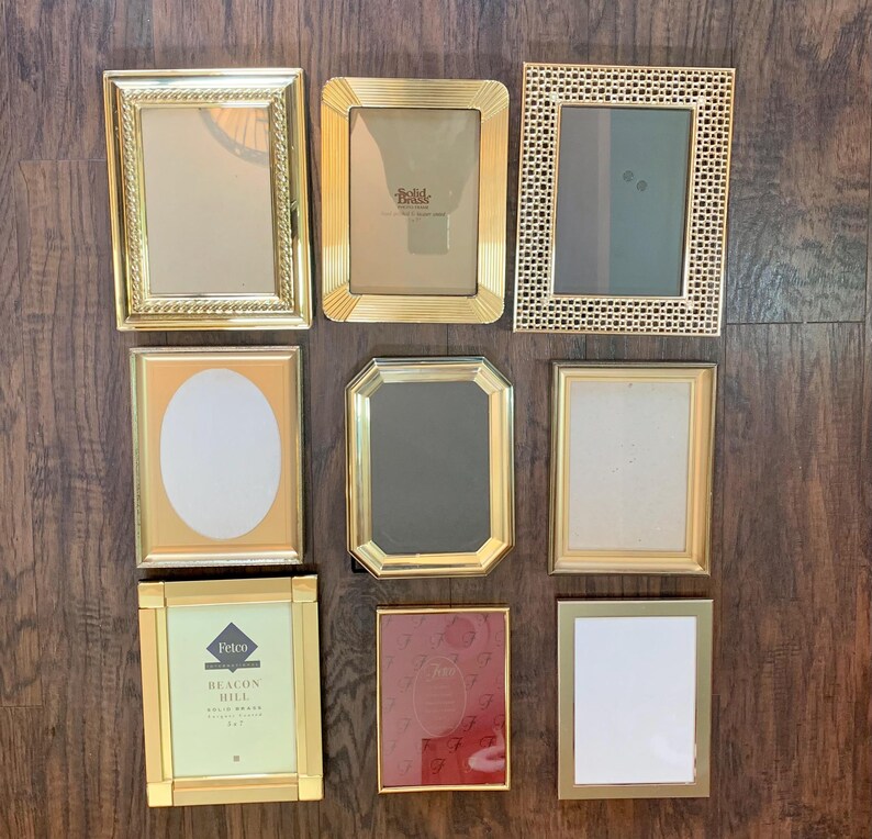 Vintage MCM Gold Filigree Picture Frame 5x7 Hollywood Regency, Solid ...