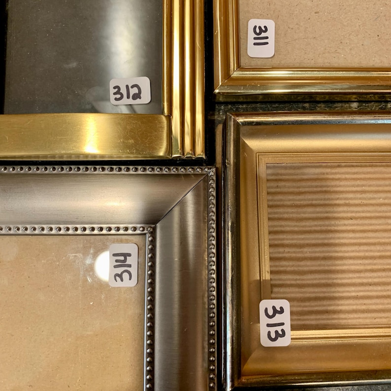 Vintage MCM Gold Filigree Picture Frame Hollywood Regency Solid Brass ...
