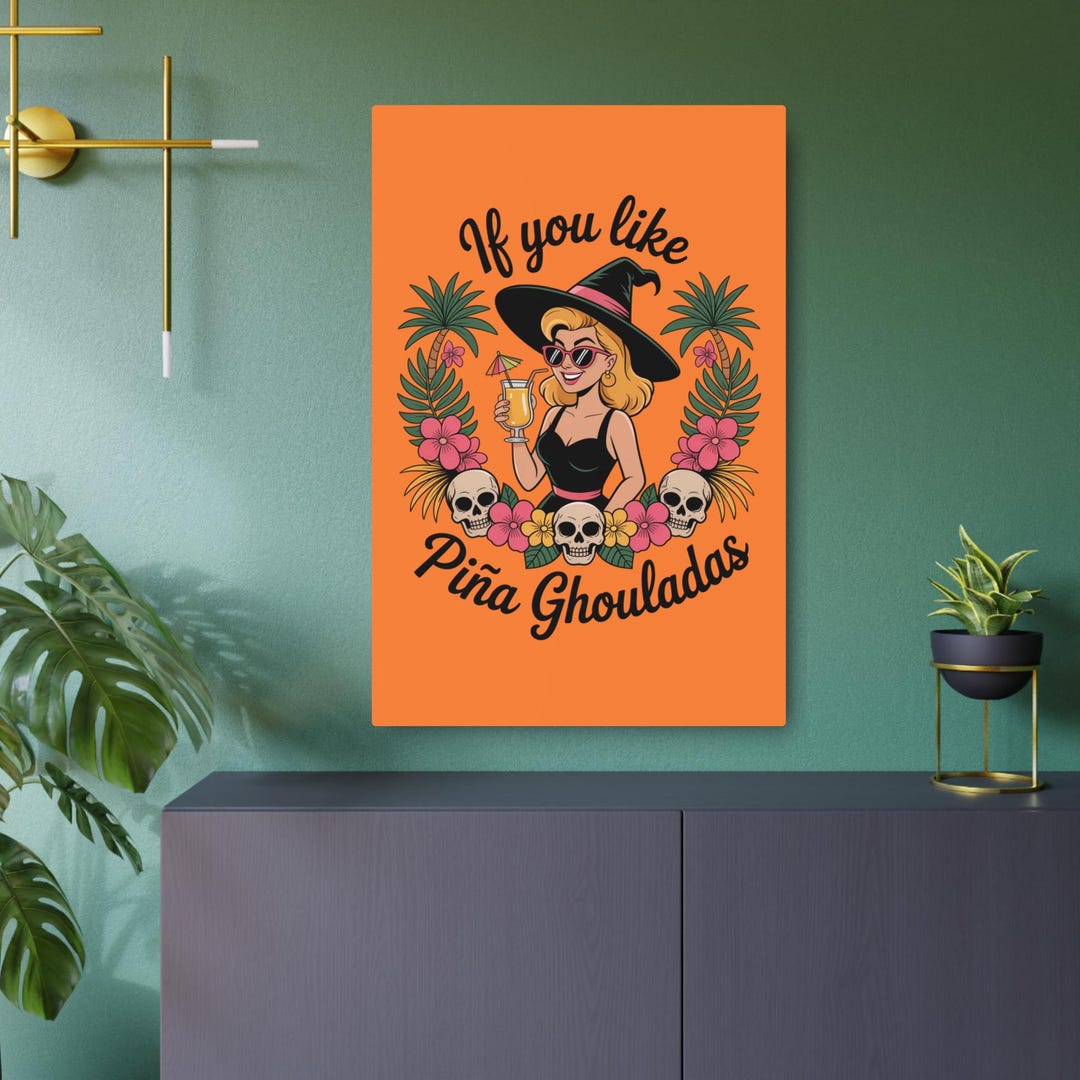 Halloween Metal Sign, Halloween Decor, Vintage Style Wall Art, Spooky ...