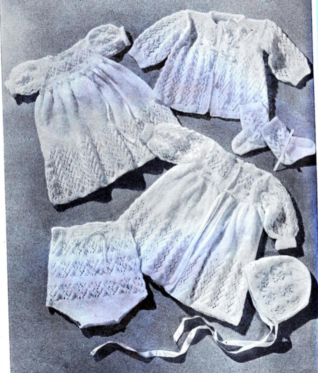 Vintage Baby Knitting Patterns Book. Matinee Sets, Layettes, Froks ...