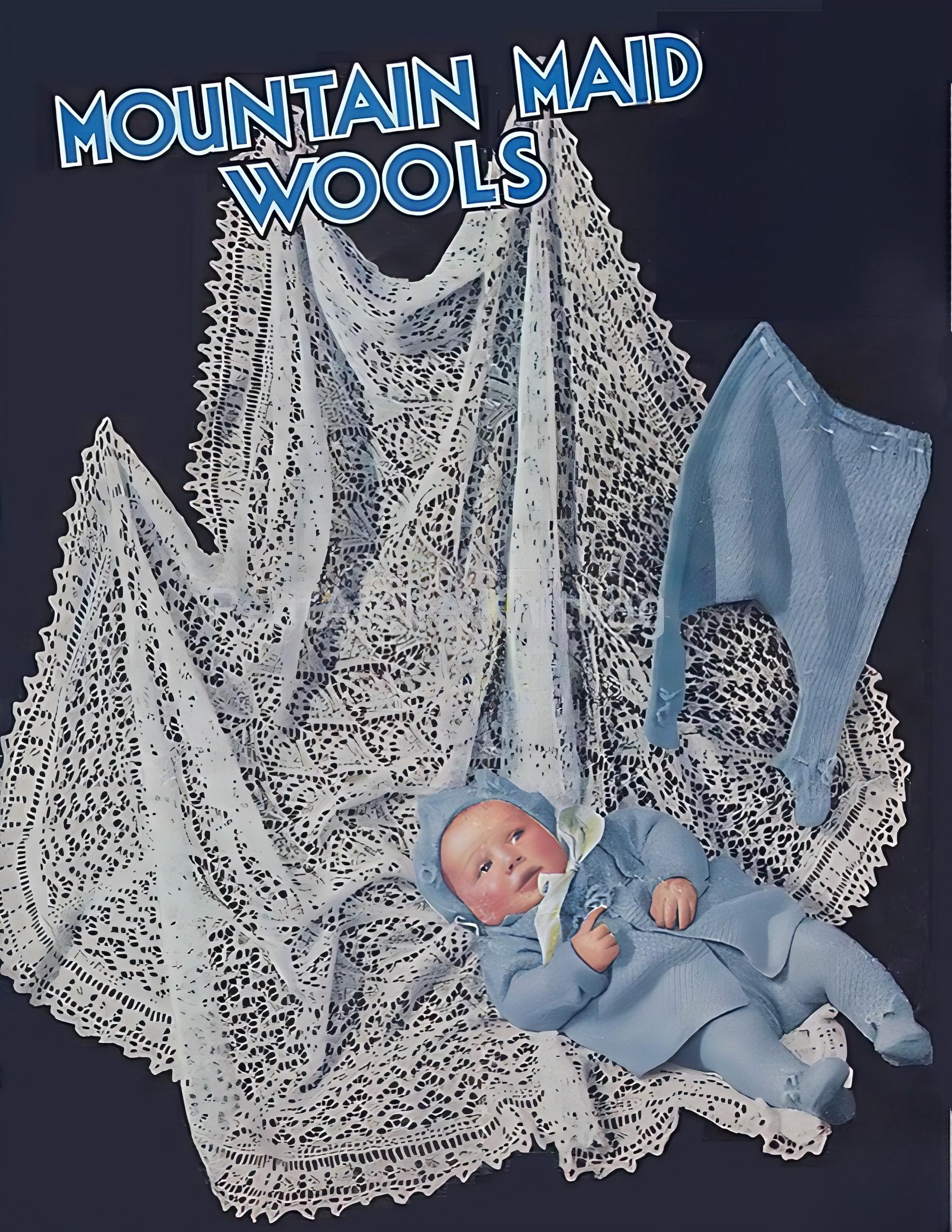 Vintage Baby Pram Set Knitting Pattern. Lace Shawl, Coat, Bonnet ...