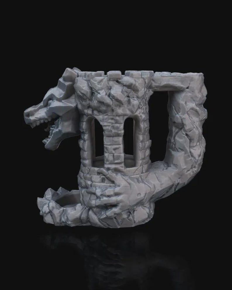 Dragon Dice Roller & Can Holder | DND Dice Holder | 3D Printed Dice ...