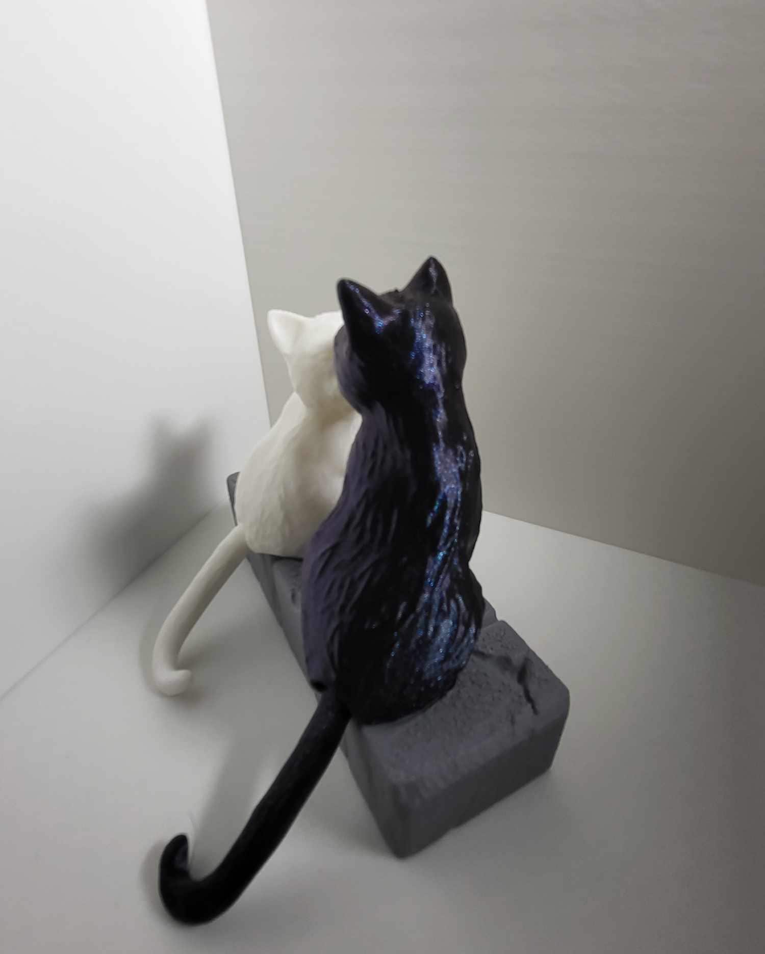 Cat Key Holder Wall Mount | 3D Printed Cat Tail Key Rack | Cute Home ...