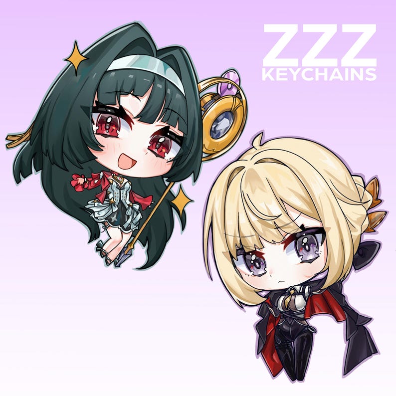 PREORDER ZZZ Keychains Evelyn & Astra Yao - Etsy