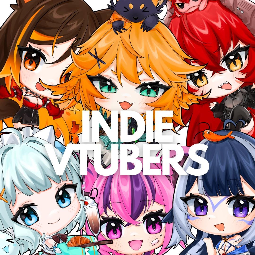 Indie Vtubers Zentreya Ironmouse Sinder Fillian Mint Dokibird Shylily ...