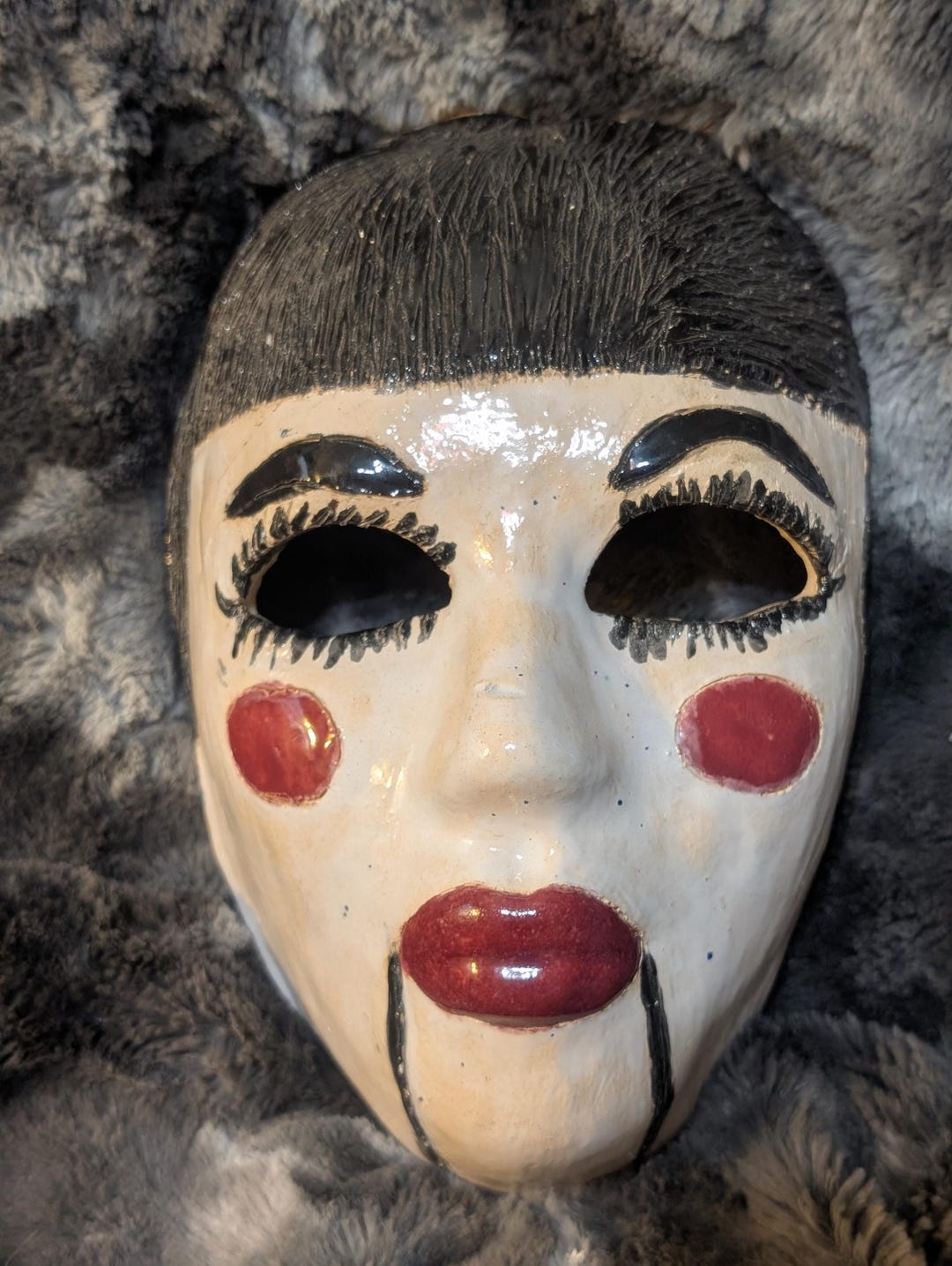 OOAK Ceramic Decorative Baby Doll Mask - Etsy