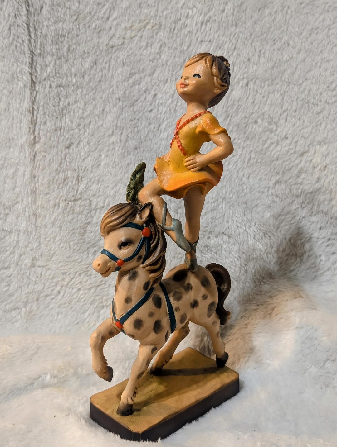 Anri Figure Ballerina on Circus Horse - Jerrandiz - 3.5 Inches Italy - Etsy