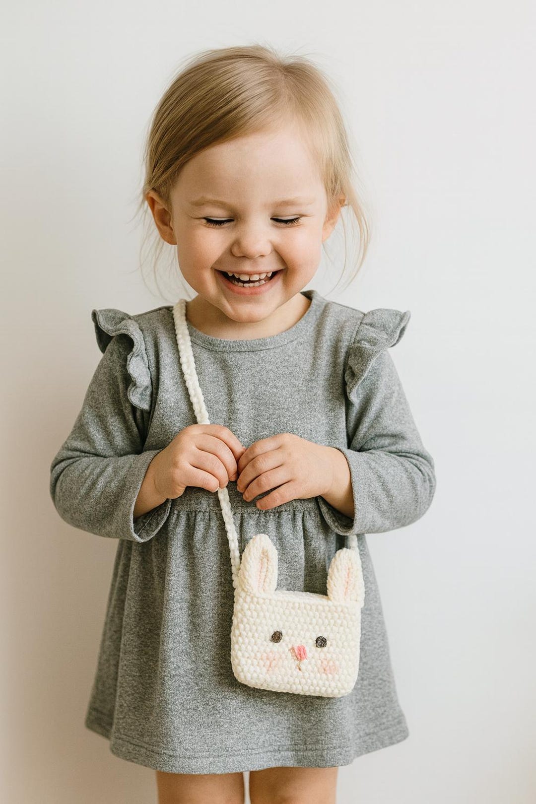 Crochet Bunny Bag Pattern PDF, Cute Rabbit Purse for Kids, Amigurumi ...