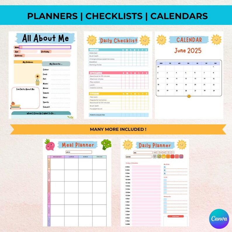 2025 Kids Summer Planner | PRINTABLE & EDITABLE | Fun Summer Activities ...