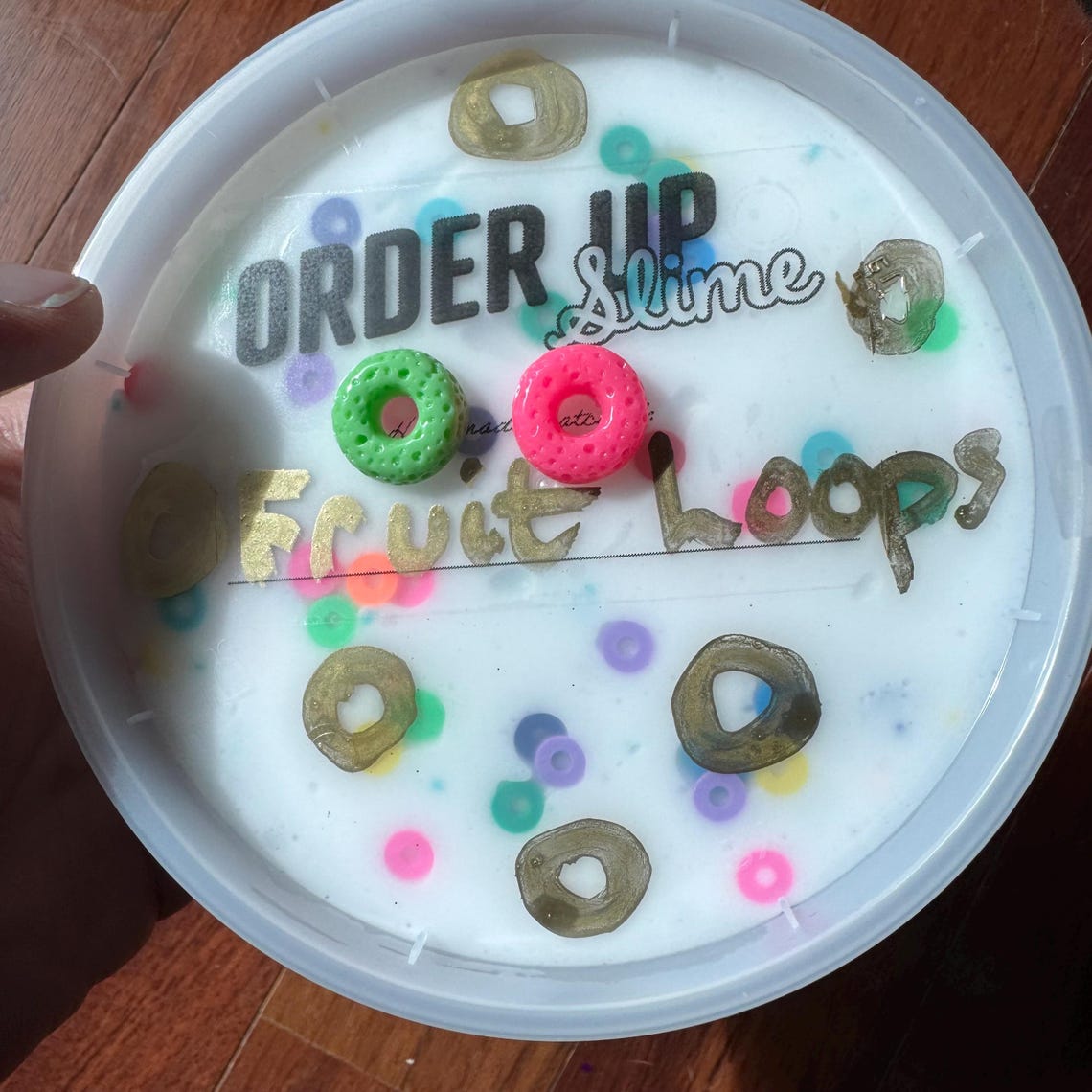 Fruit Loops Milky Slime - Etsy