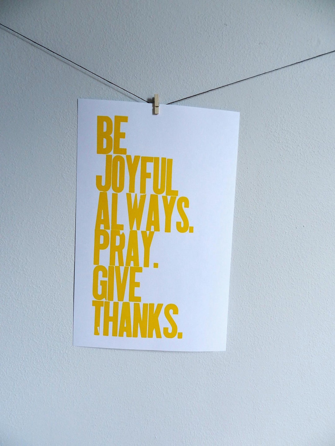 Religious Bible Verse Poster | Thanksgiving Quote Art | Thessalonians ...