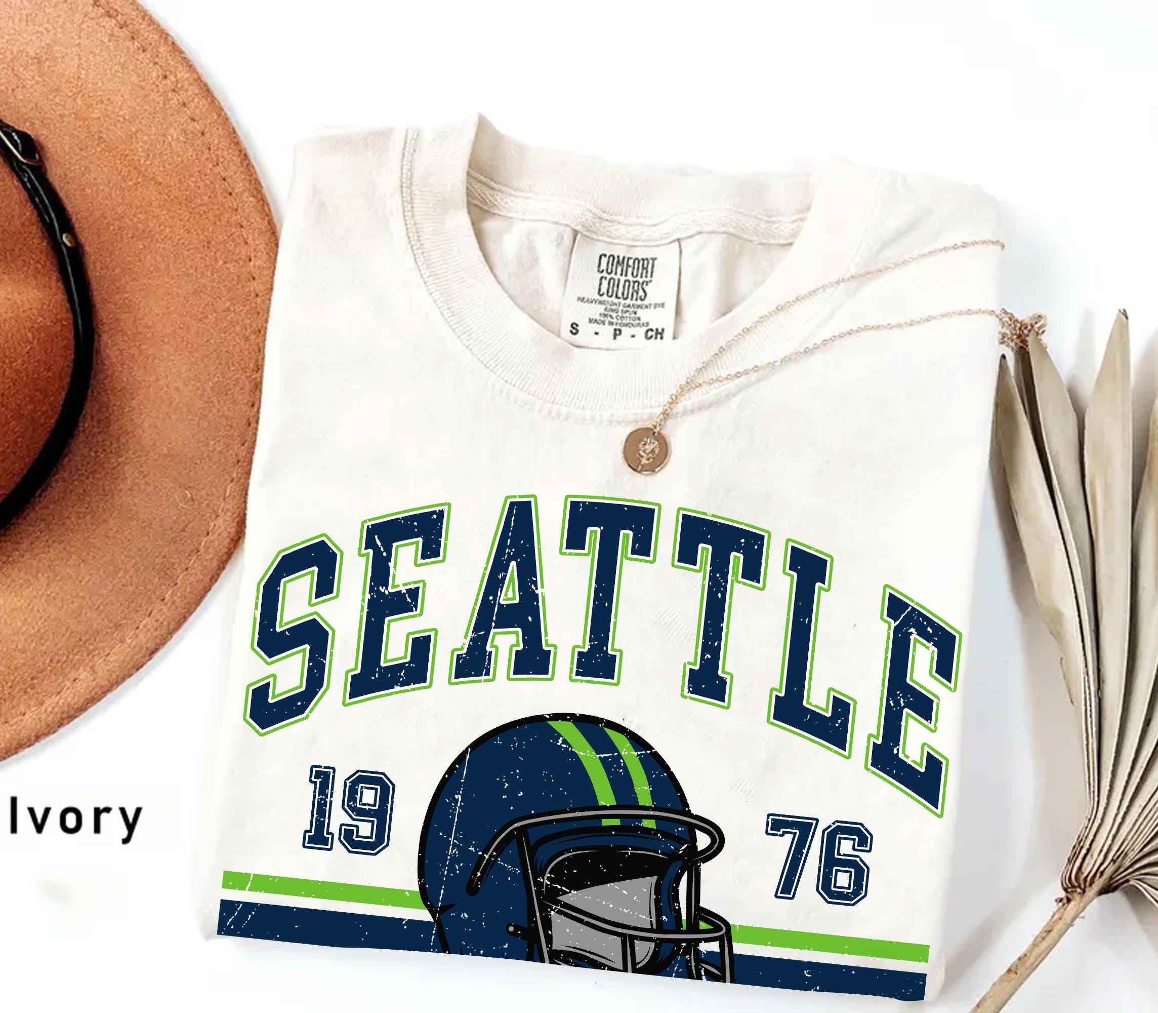Comfort Colors® Seattle Football Vintage T-shirt,seattle Football T ...