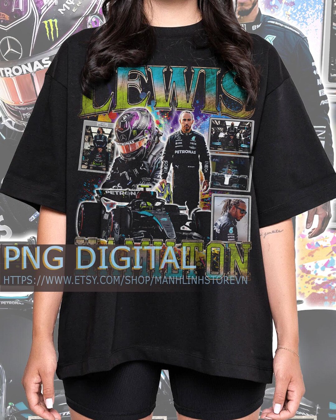 Lewis Hamilton PNG , Digital Download, T-shirt Design, Bootleg Tees ...