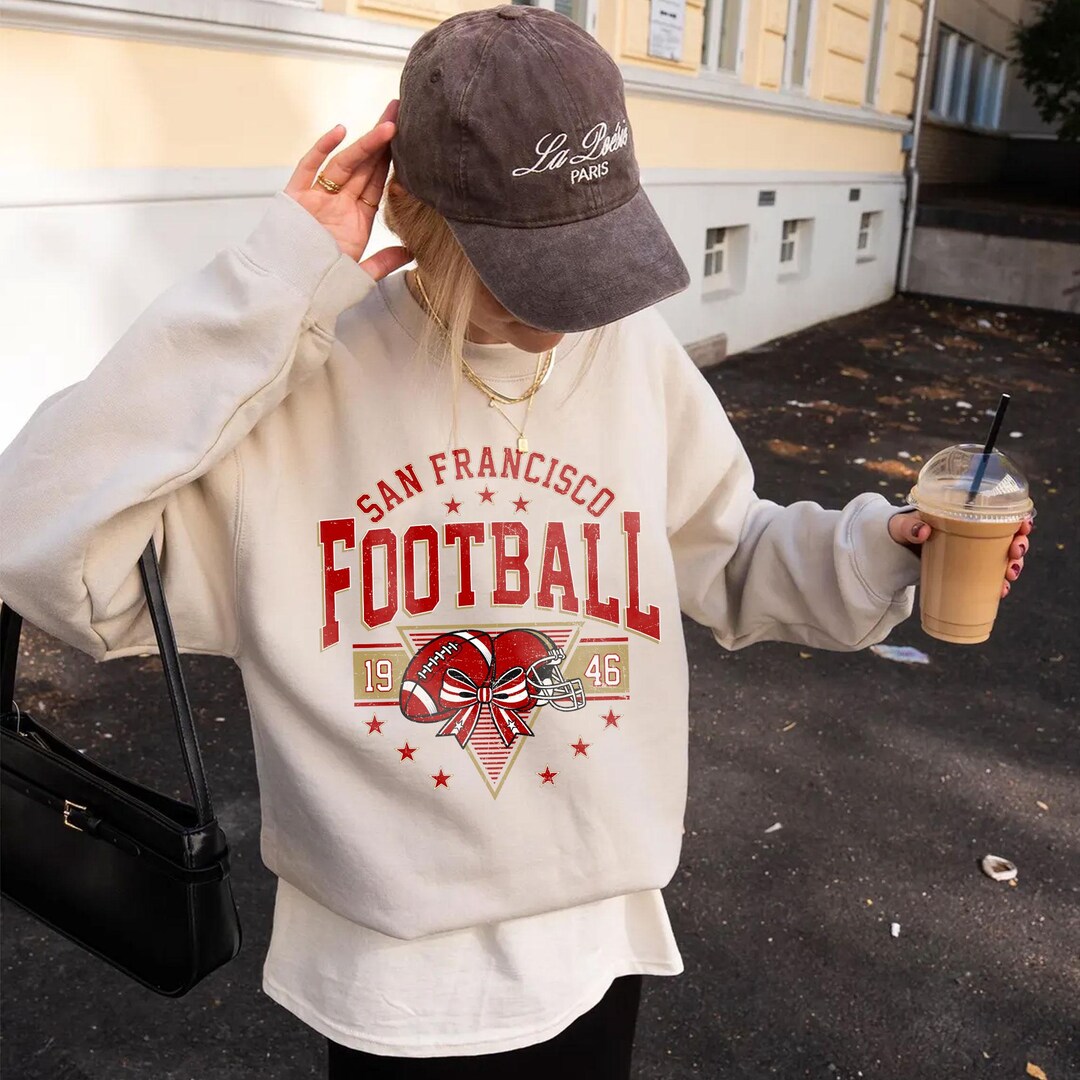 San Francisco Football Sweatshirt, San Francisco Football Fan T Shirt ...