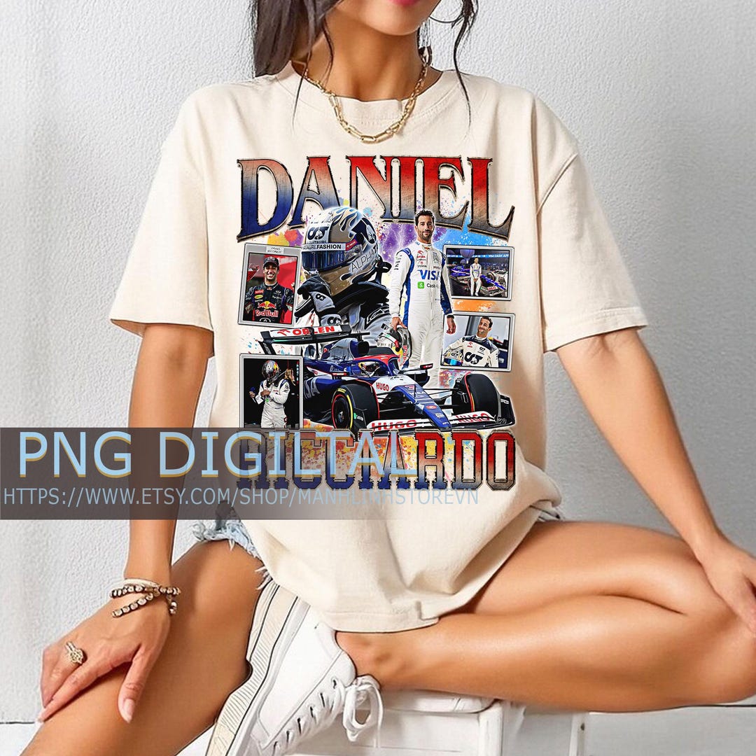 Daniel Ricciardo PNG , Digital Download, T-shirt Design, Bootleg Tees ...
