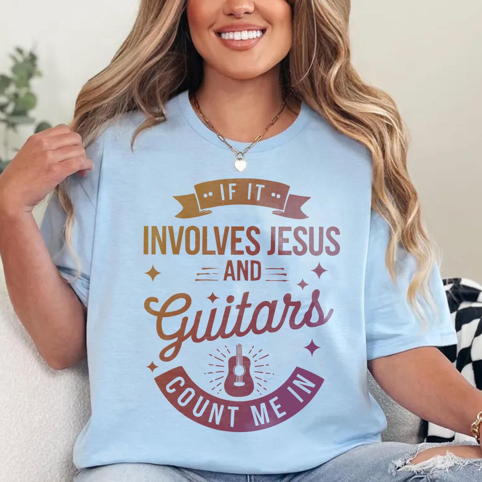 Christian Music Note Shirt Treble Clef Cross Church Choir Music ...