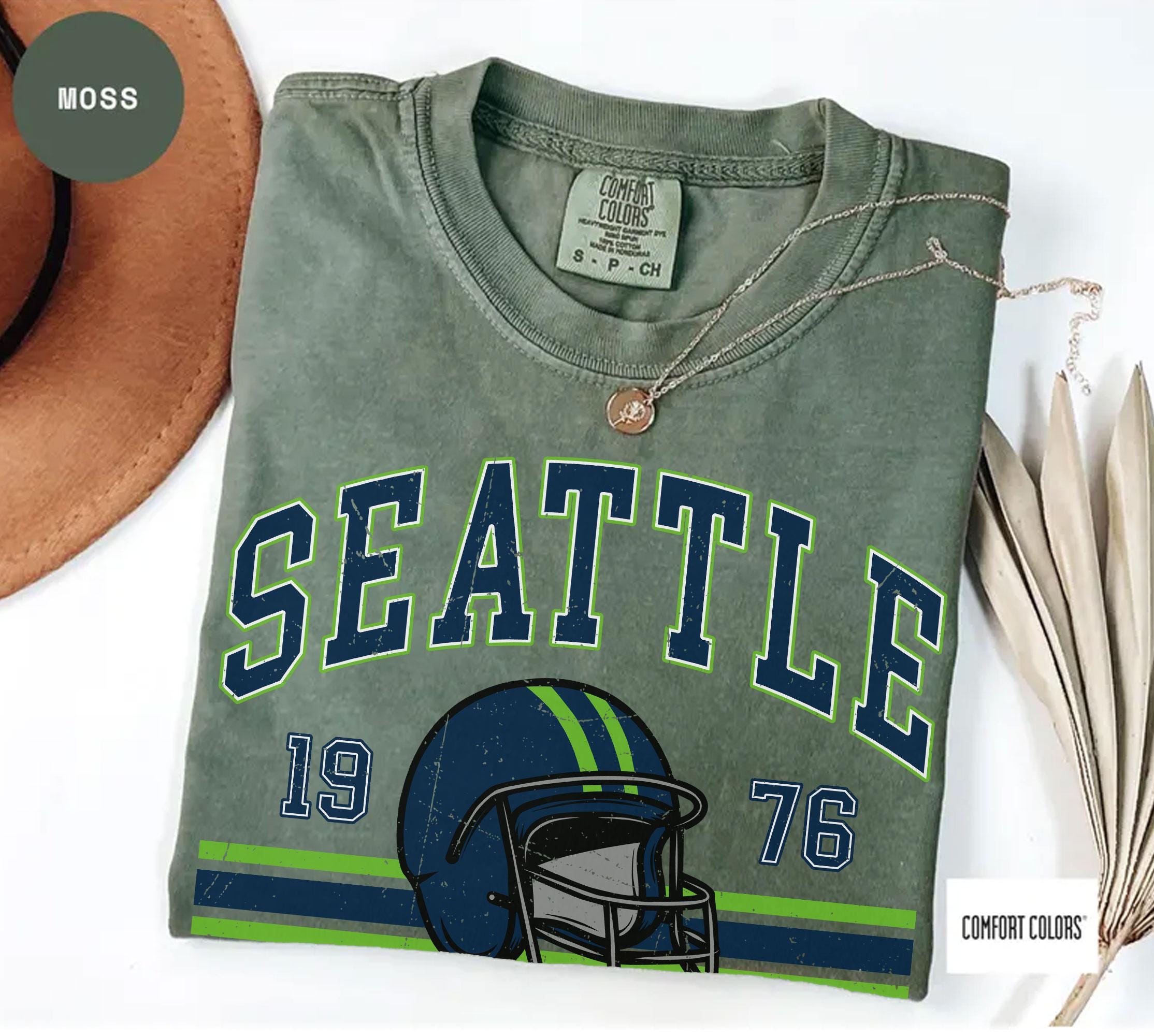 Comfort Colors® Seattle Football Vintage T-shirt,seattle Football T ...