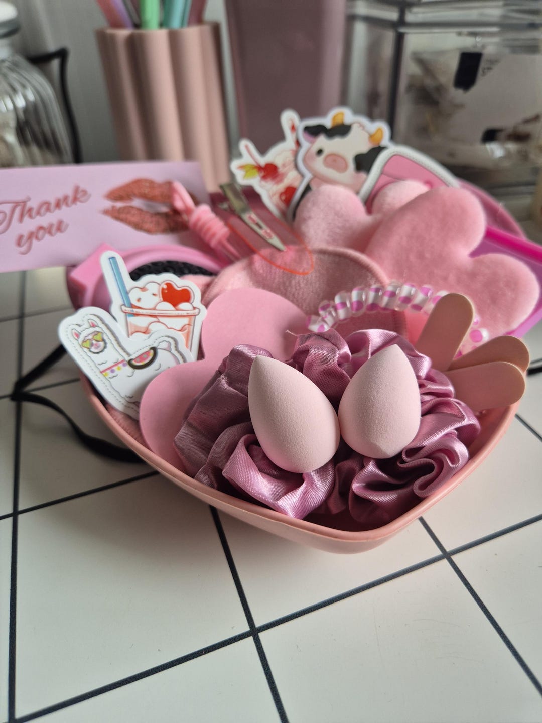 Mini Pink Heart Gift Set Ladies Girls Perfect for Birthday, Mothers Day ...