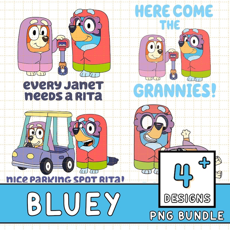 Bluey Png PNG Bundle Bluey All Characters Bluey Clipart bluey PNG Bluey ...