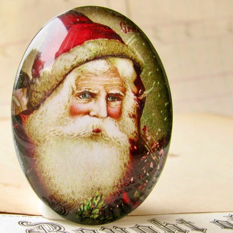 30mm Red Oval Cabochon - Etsy