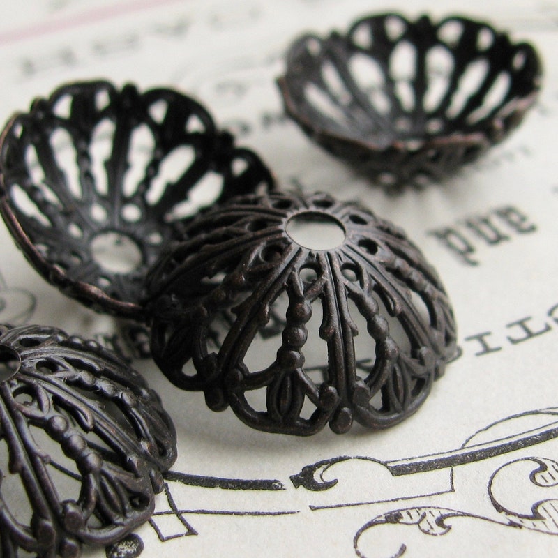Filigree Bead Caps - Etsy