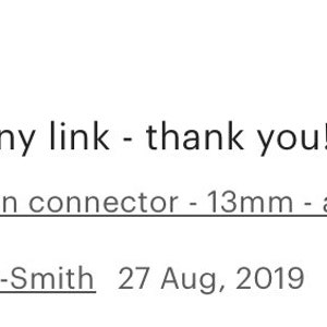 Mini Fan Connector, 13mm, Antiqued Black Brass, 8 Links, Short, Small ...