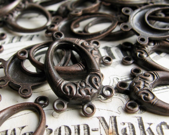 Dainty Chandelier Earring Dangle 6 Connector Drops 21mm | Etsy