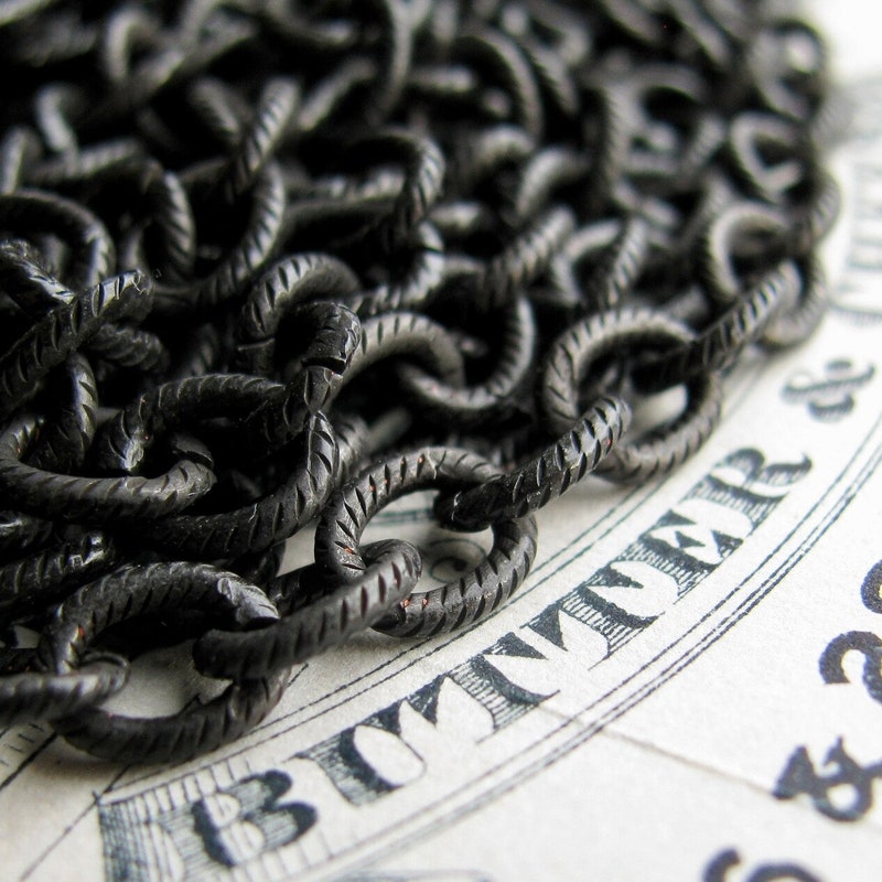Black Cable Chain 6 Mm - Etsy